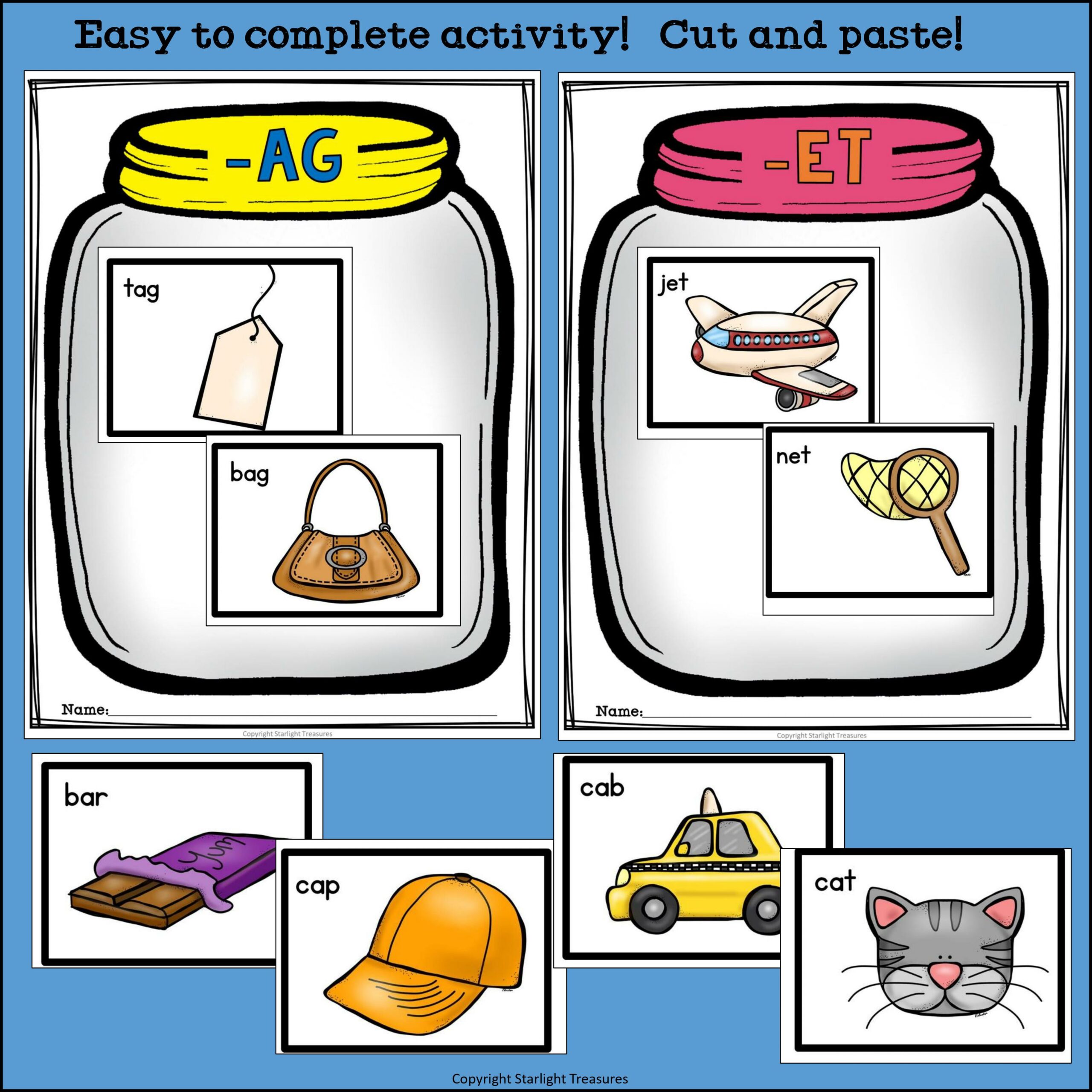 Word Family Sorting Mats for Early Readers - Phonics FREEBIE | Made By ...