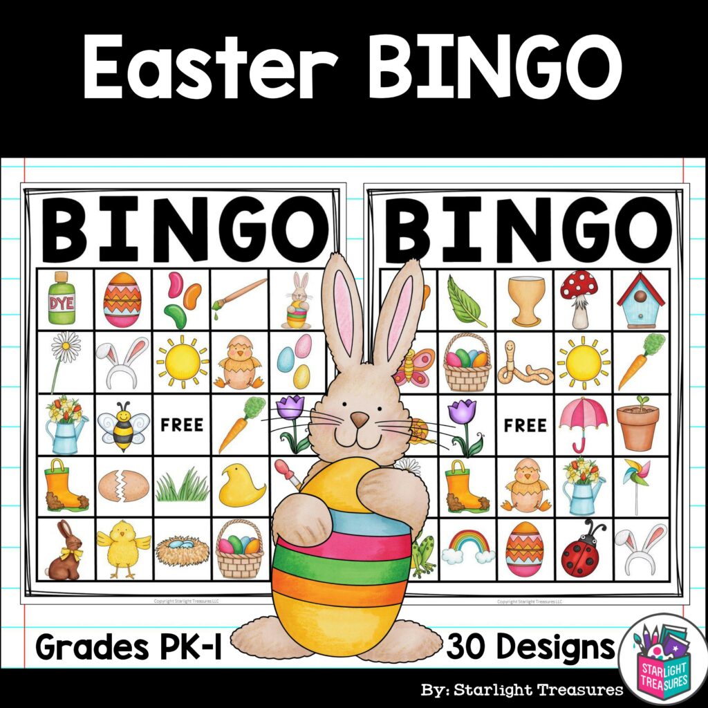 Easter Bingo Cards for Early Readers - Easter Bingo FREEBIE | Made By ...
