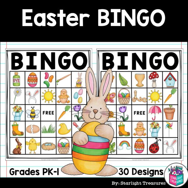 Easter Bingo Cards for Early Readers - Easter Bingo FREEBIE | Made By ...