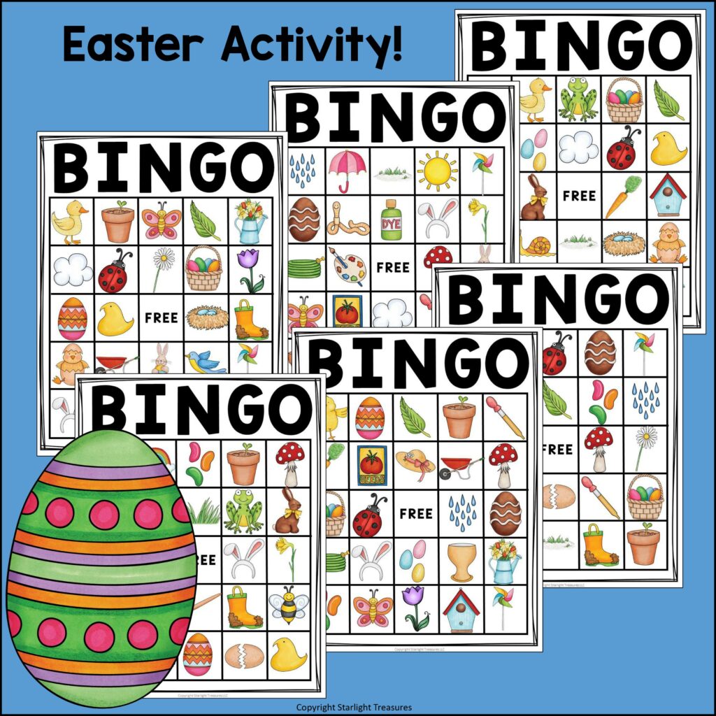 Easter Bingo Cards for Early Readers - Easter Bingo FREEBIE | Made By ...
