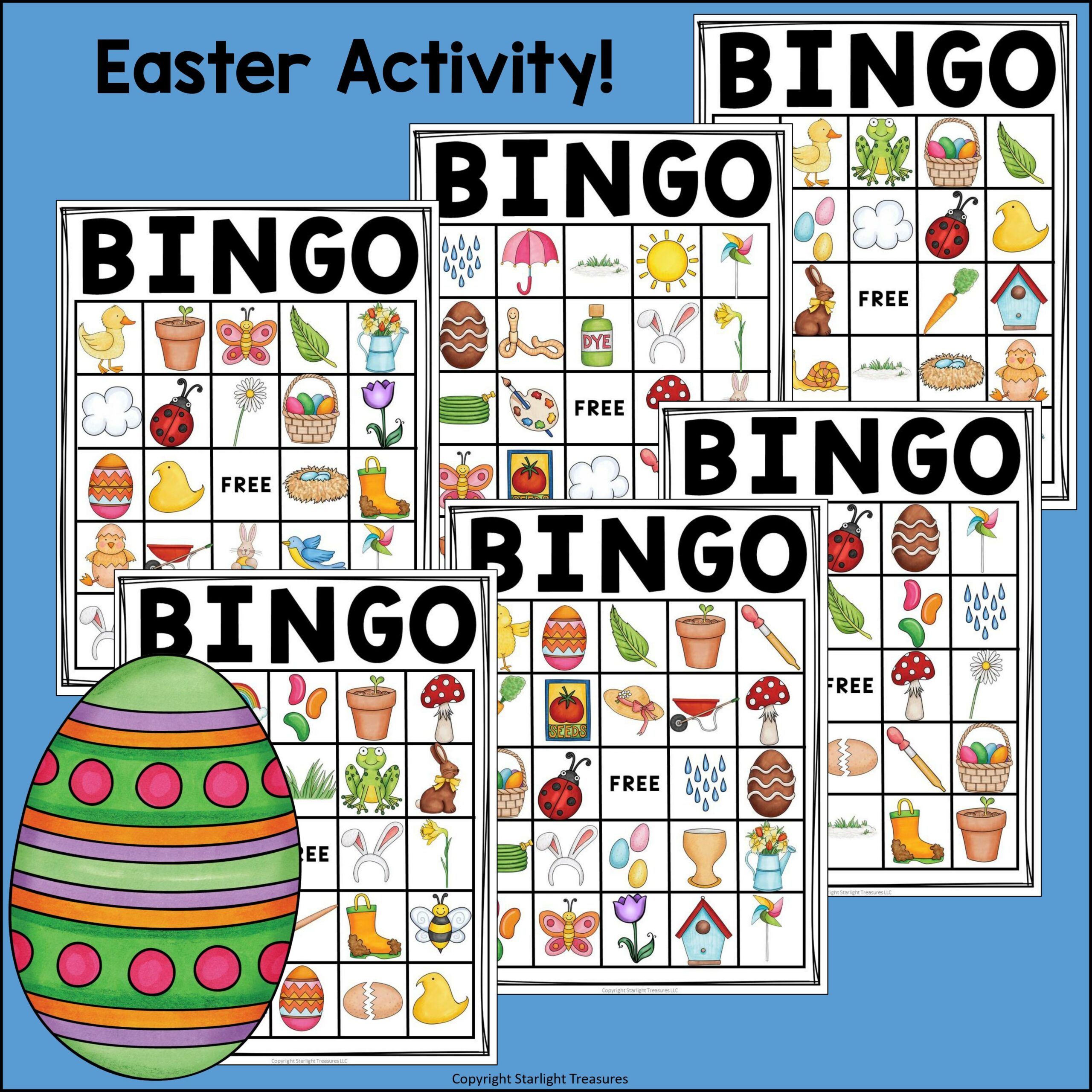 Easter Bingo Cards for Early Readers - Easter Bingo FREEBIE | Made By ...