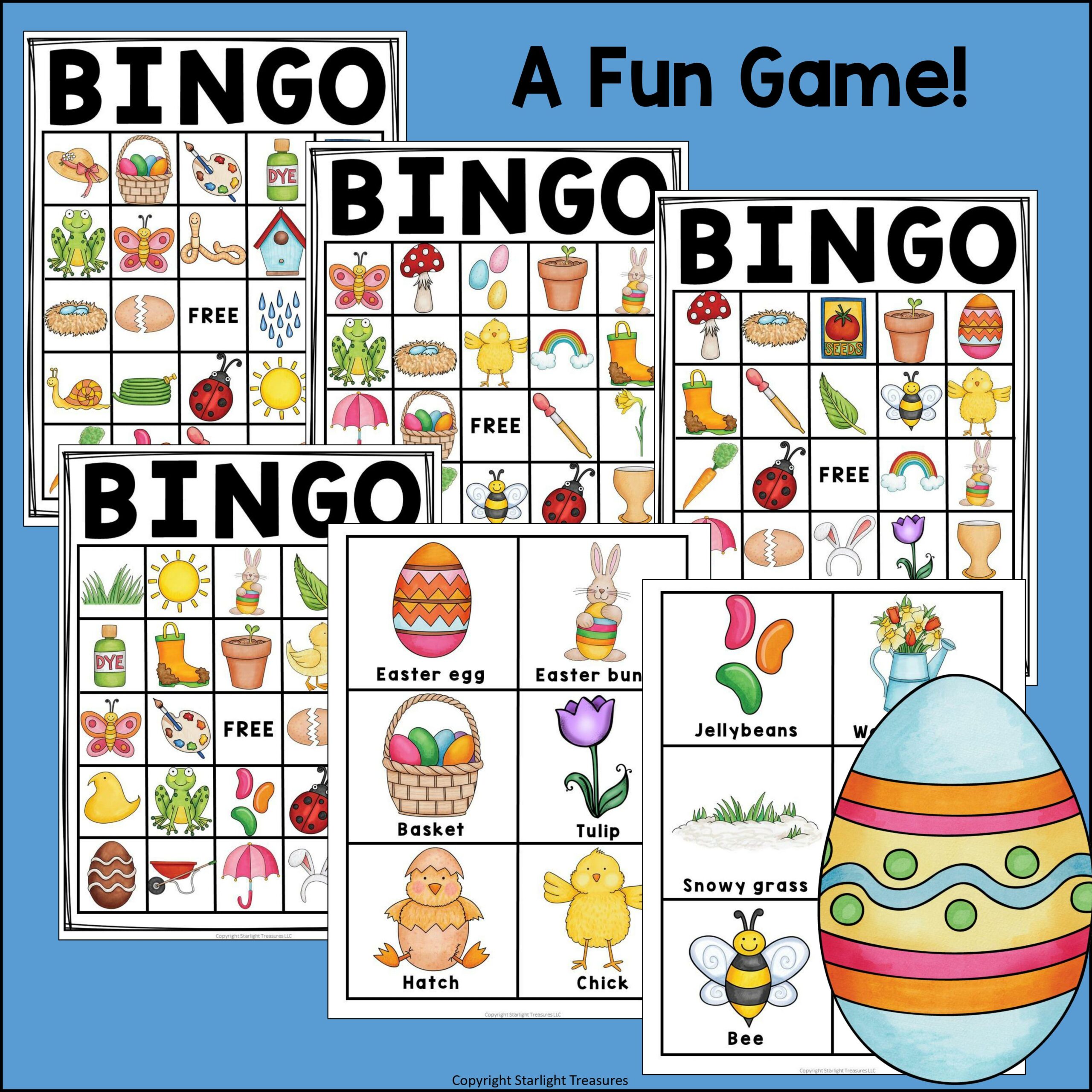 Easter Bingo Cards for Early Readers - Easter Bingo FREEBIE | Made By ...