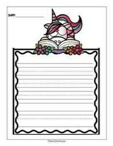 Spring Writing | Mammoth Unicorns Writing Papers | Made By Teachers