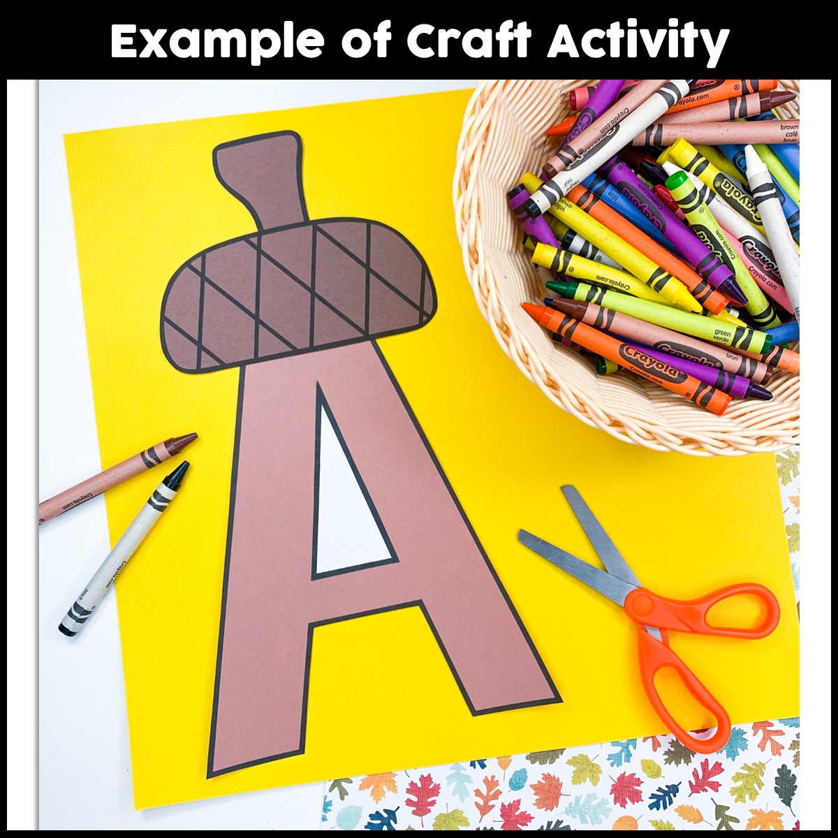 Letter A Craft | Acorn Craft | Alphabet Crafts | Uppercase Letter ...