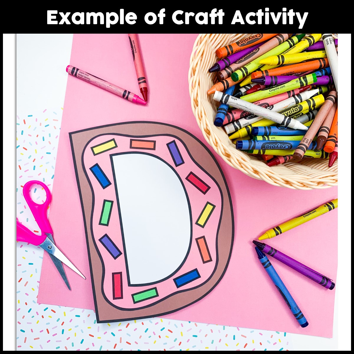 Letter D Craft | Donut Craft | Alphabet Crafts | Uppercase Letter ...