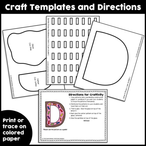 Letter D Craft | Donut Craft | Alphabet Crafts | Uppercase Letter ...