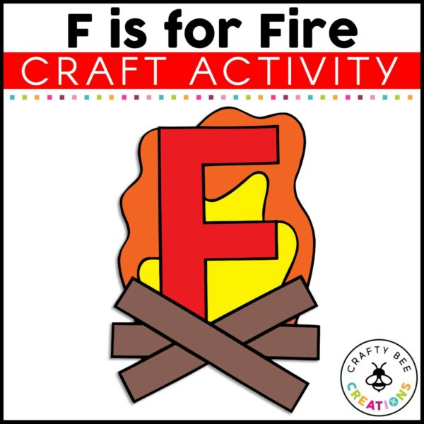 Letter F Craft | Fire Craft | Alphabet Crafts | Uppercase Letter ...