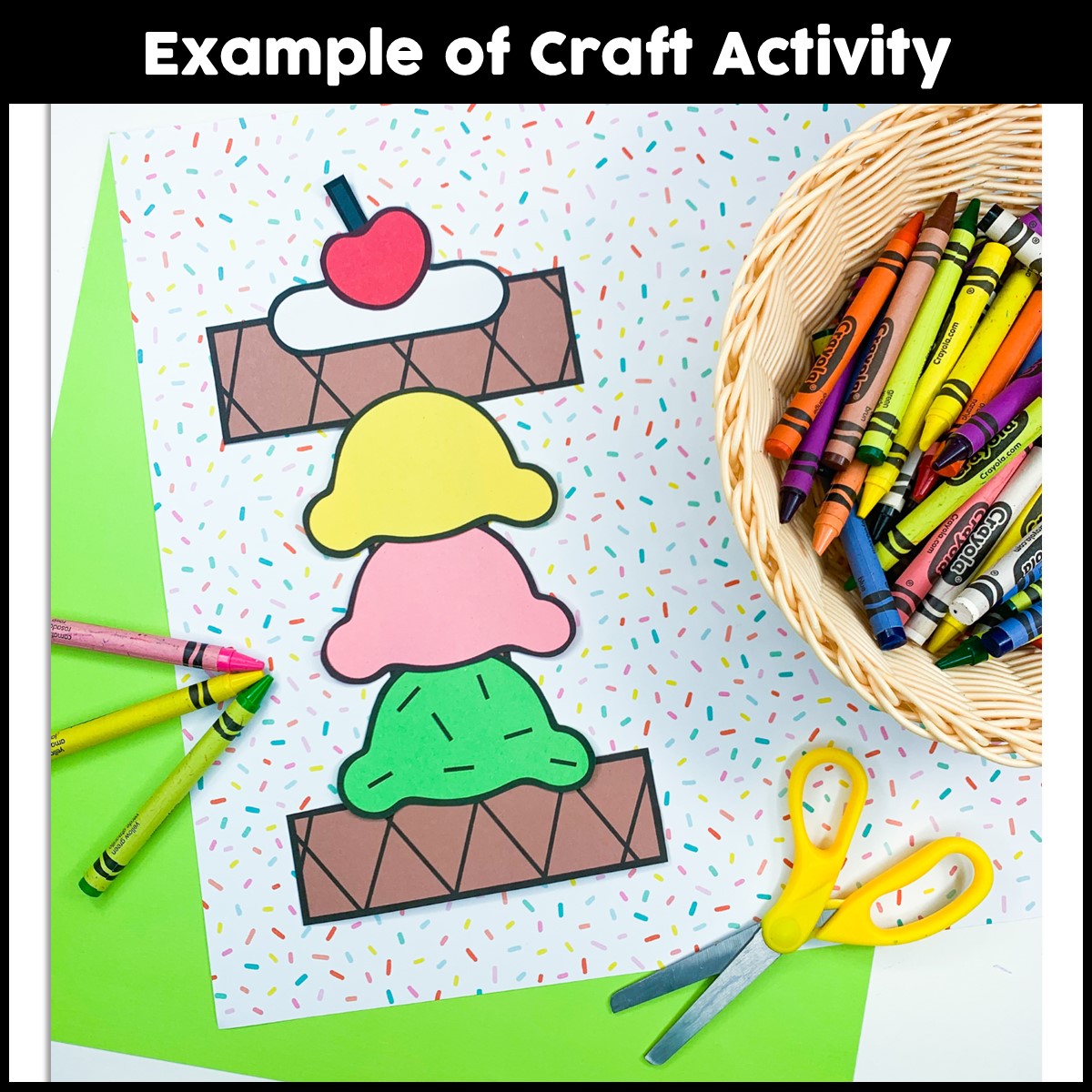 Letter I Craft | Ice Cream Craft | Alphabet Crafts | Uppercase Letter ...