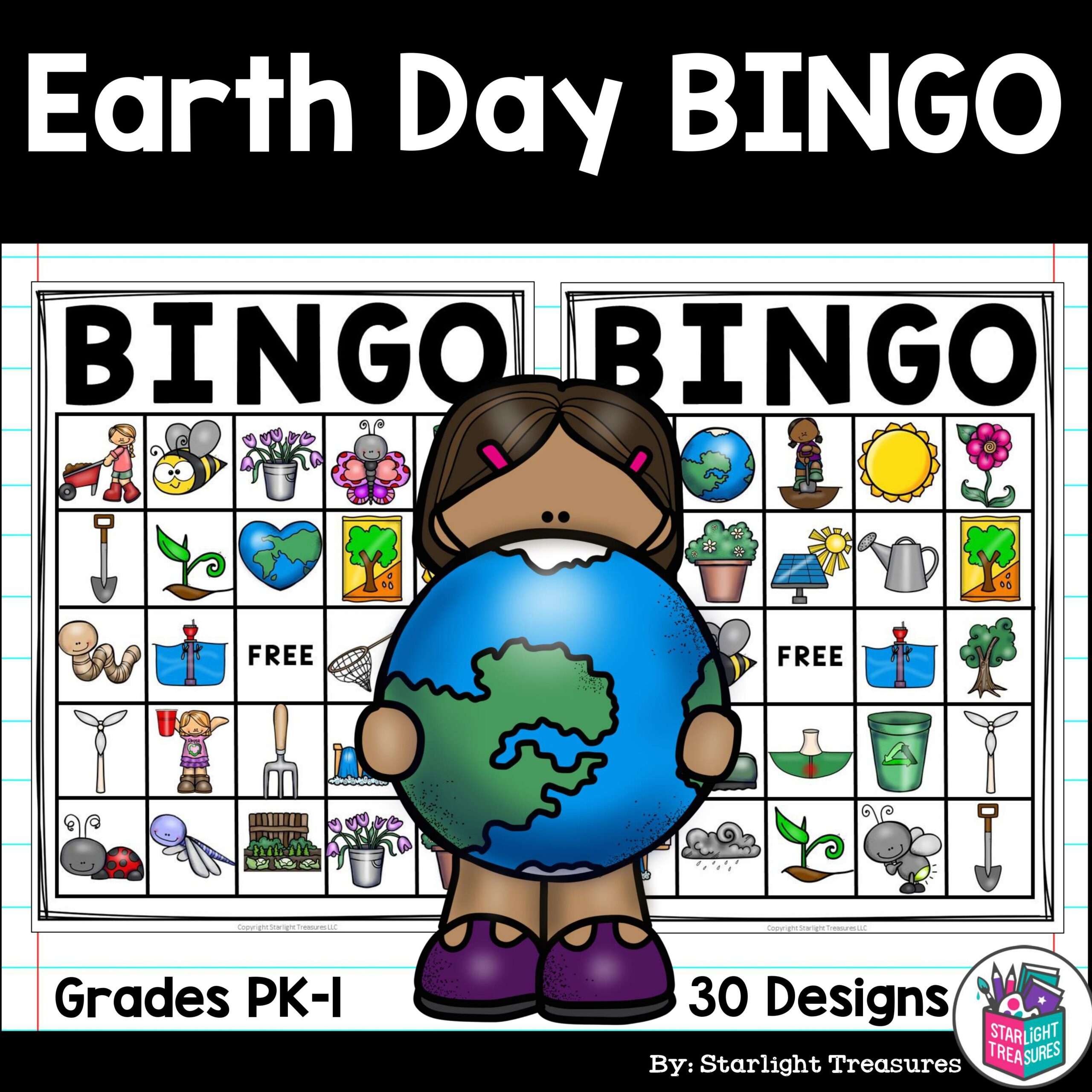 Earth Day Bingo Cards for Early Readers - Earth Day Bingo FREEBIE ...