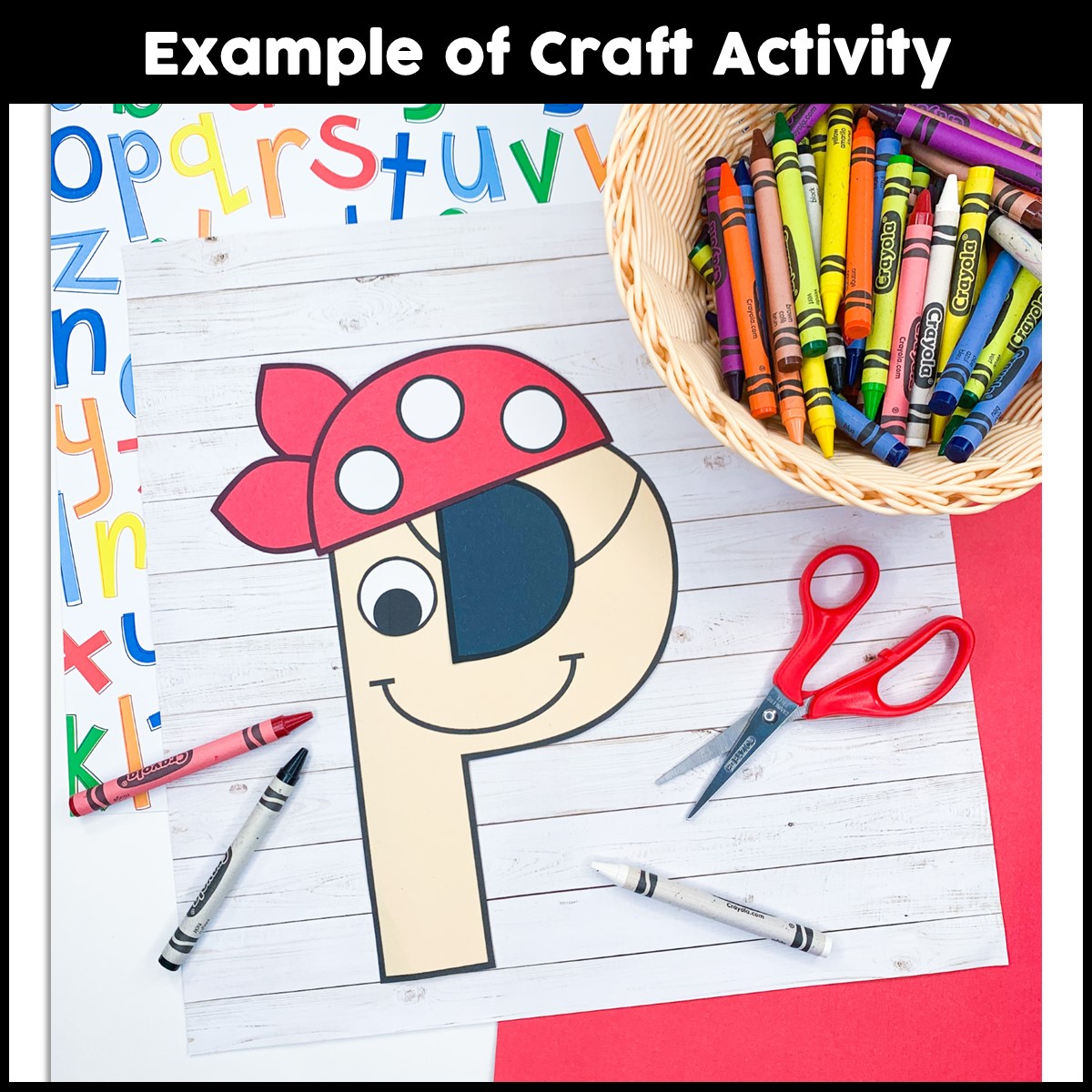 Letter P Craft | Pirate Craft | Alphabet Crafts | Uppercase Letter ...