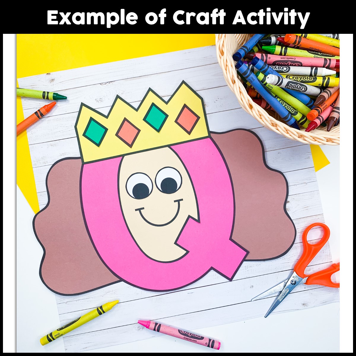 Letter Q Craft | Queen Craft | Alphabet Crafts | Uppercase Letter ...