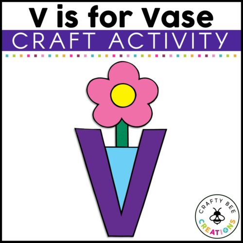 Letter V Craft | Vase Craft | Alphabet Crafts | Uppercase Letter ...