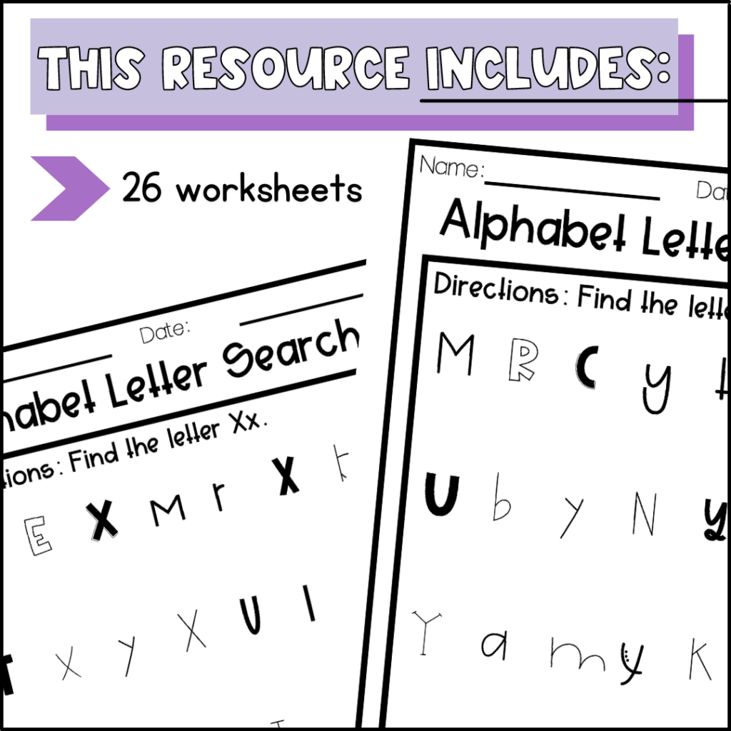 Alphabet Letter Recognition Worksheet - Alphabet Letter Identification Worksheet | Made By Teachers