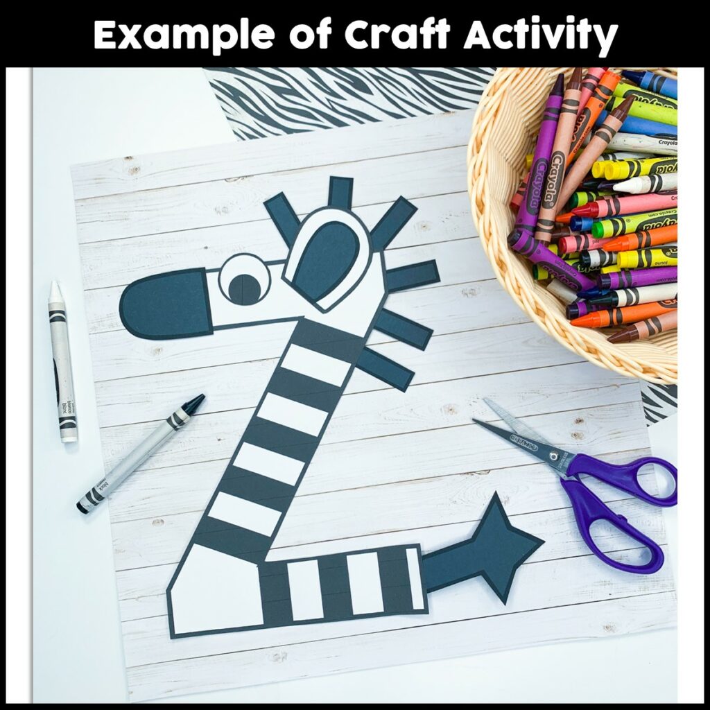 Letter Z Craft | Zebra Craft | Alphabet Crafts | Uppercase Letter ...