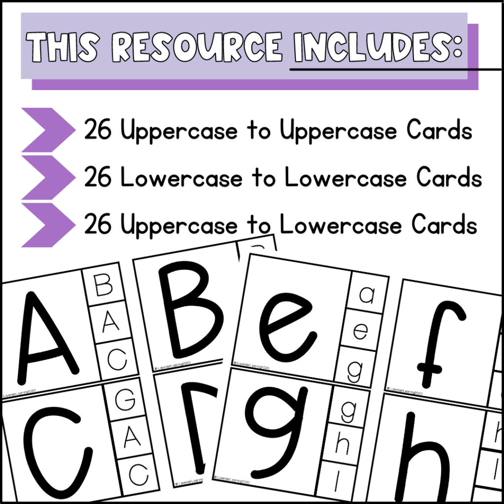 Uppercase and Lowercase Letter Matching Clip Cards - Letter Recognition ...