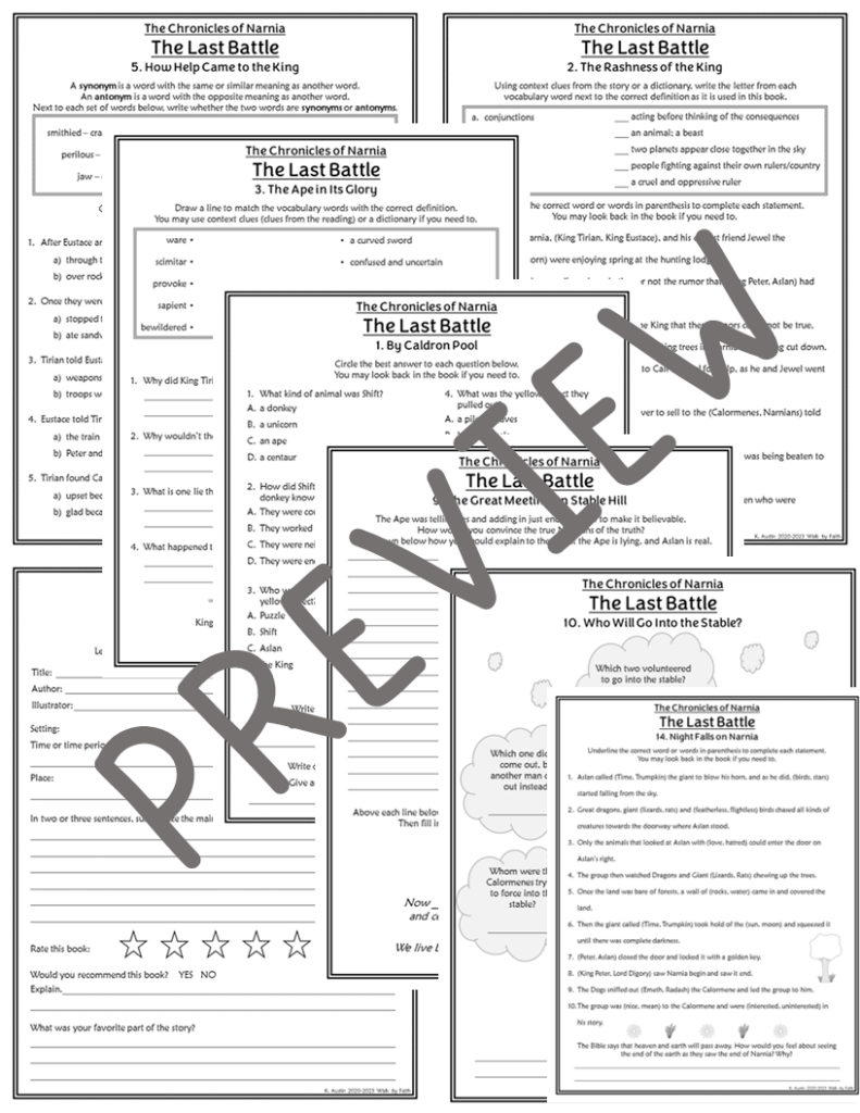 The Chronicles of Narnia Novel Studies Bundle | Made By Teachers