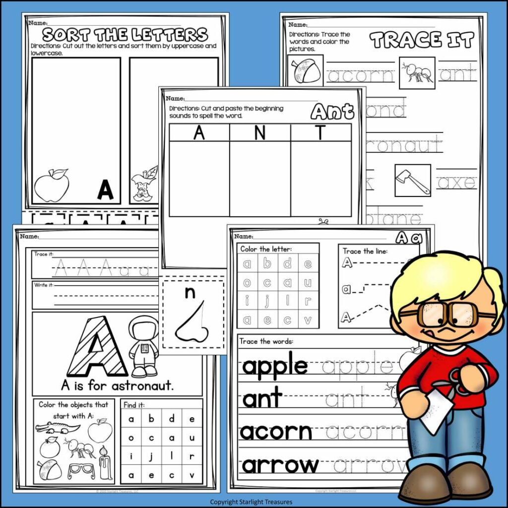 Alphabet Letter of the Week Worksheets for Early Readers - Letter A ...