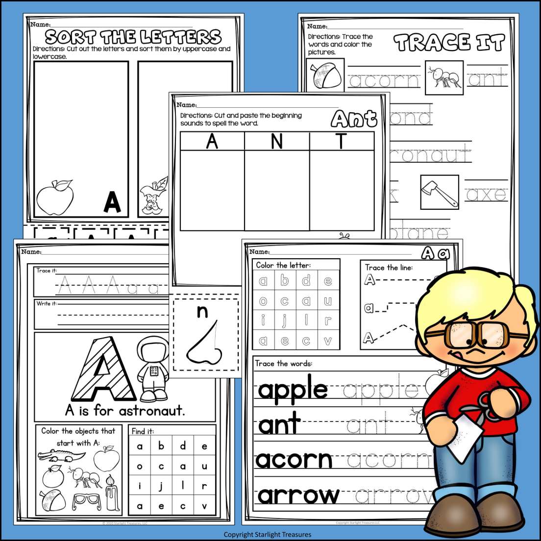 Alphabet Letter of the Week Worksheets for Early Readers - Letter A ...