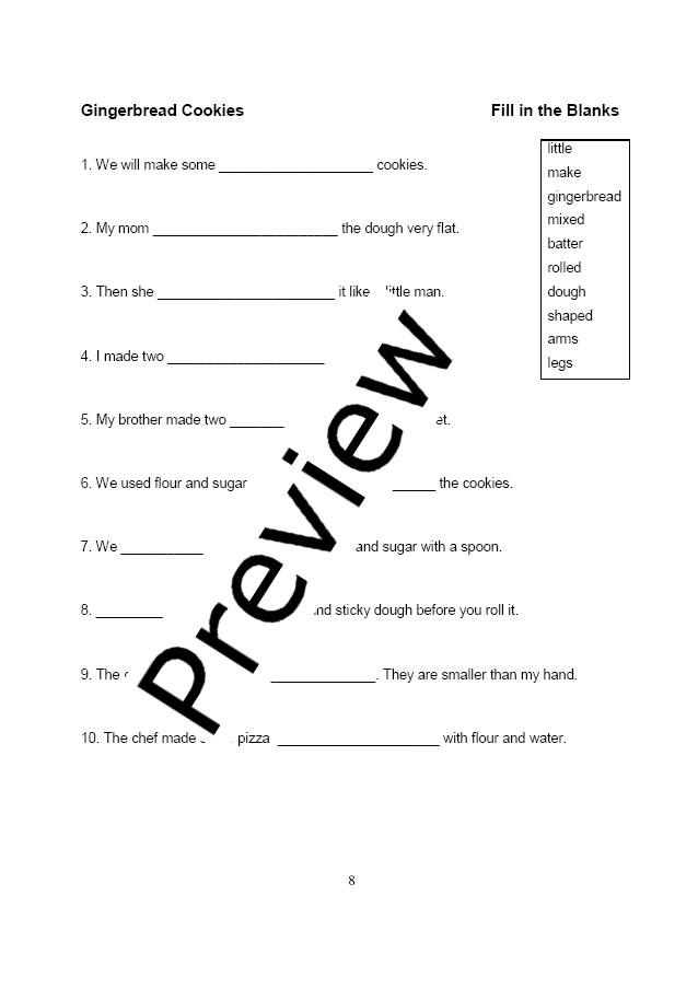 Vocabulary Builder Fill in the Blanks worksheets Level 1 | Made By Teachers