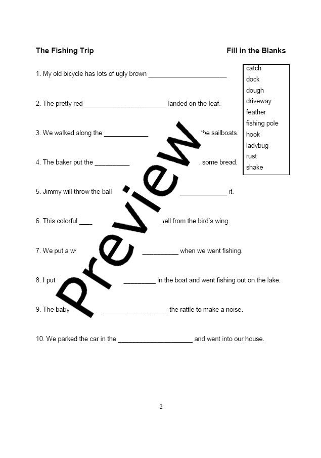 Vocabulary Builder Fill in the Blanks worksheets Level 2 | Made By Teachers