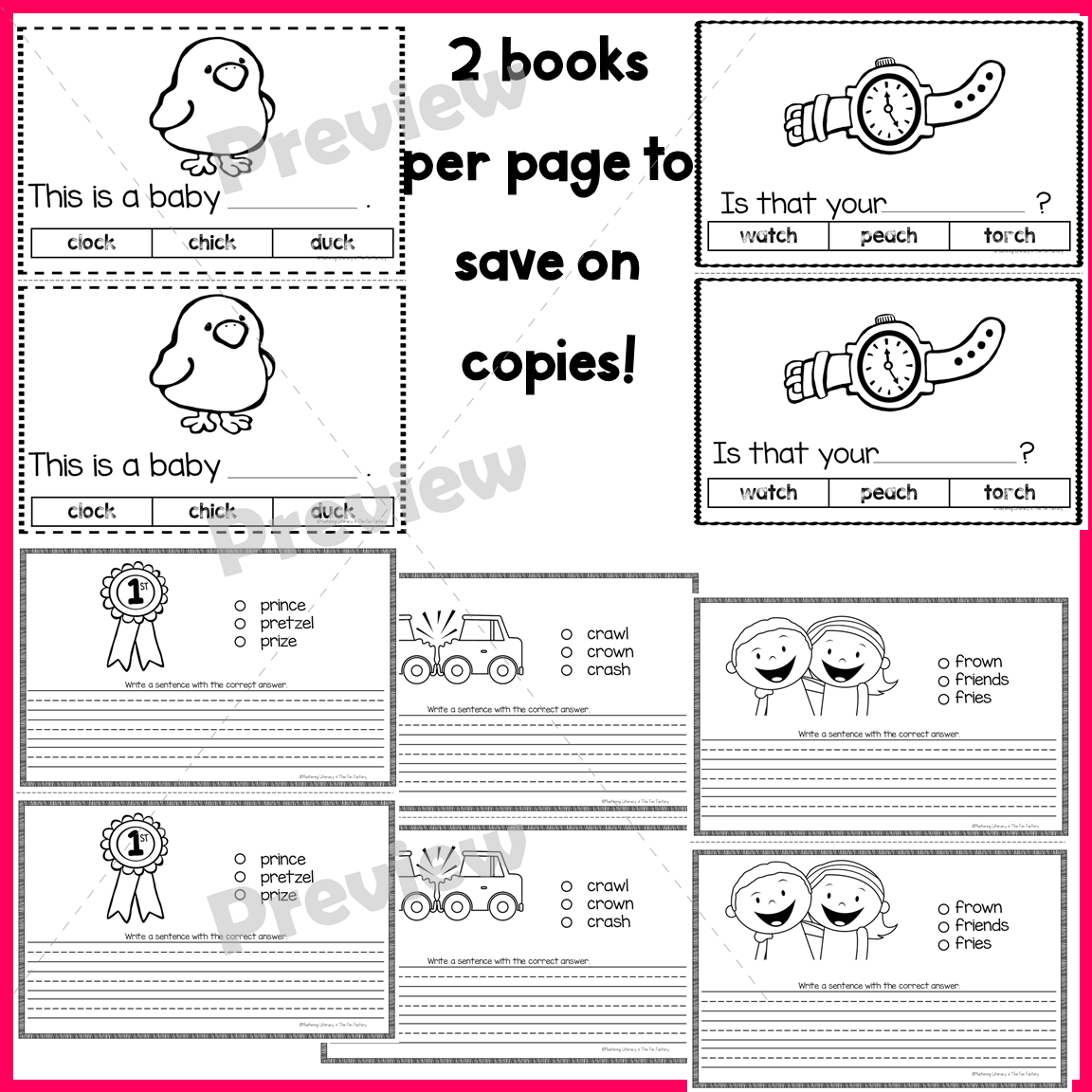 Blends & Digraphs Activities Booklets - Consonant Blends for Emergent ...