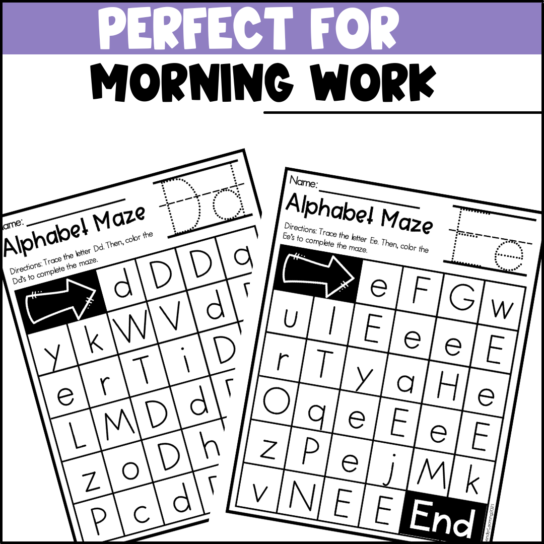 Alphabet Letter Recognition Worksheets and Activities - Alphabet Letter ...