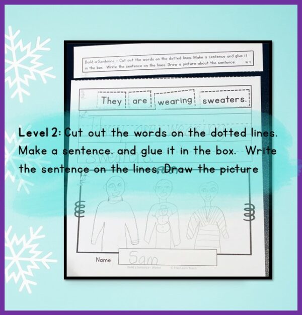 Sentence Writing | Winter Scrambled Sentences - Made By Teachers