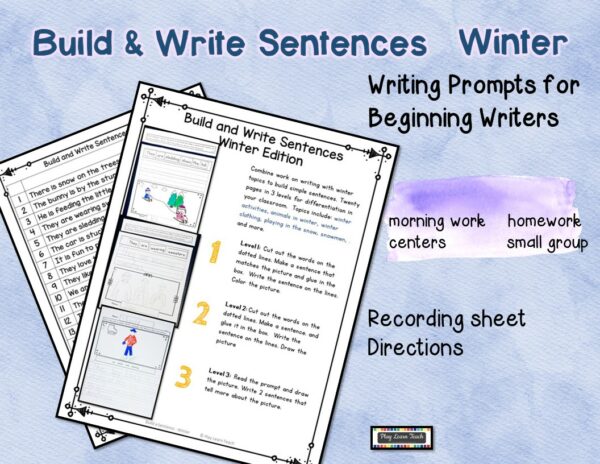 Sentence Writing | Winter Scrambled Sentences | Made By Teachers