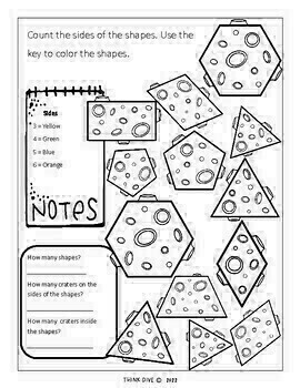 Geometry Shapes Worksheet | Moon Shapes | Made By Teachers