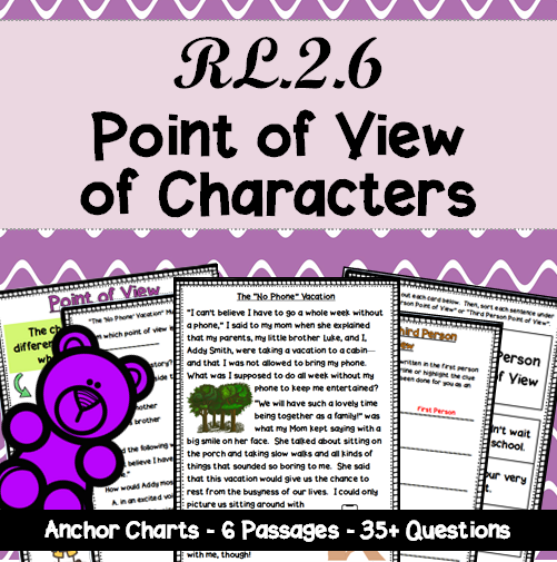 RL.2.6: Point of View of Characters in Stories | Made By Teachers
