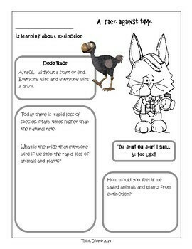 Animals Extinction Endangered | Alice & the Dodo Race Digital Activity ...