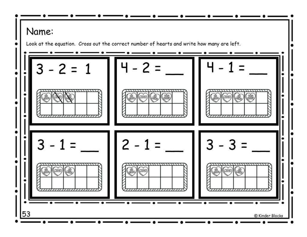 Valentine's Day Kindergarten Math Review | Made By Teachers