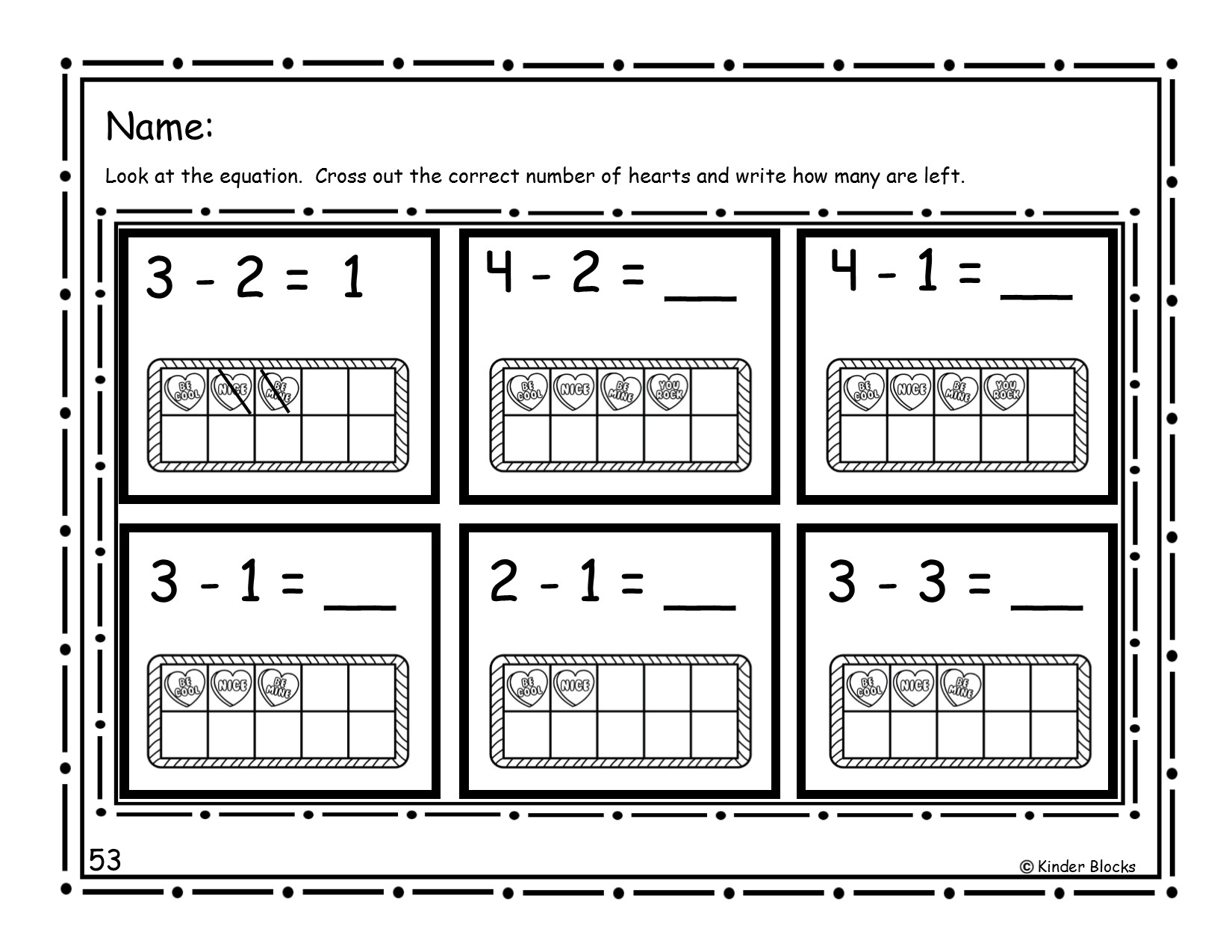 Valentine's Day Kindergarten Math Review | Made By Teachers