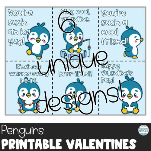 Penguin Valentines - Printable Cards for Students | Made By Teachers