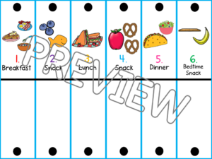 Daily Food Visual Schedule | Made By Teachers