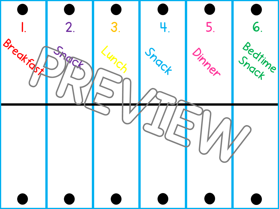 Daily Food Visual Schedule | Made By Teachers