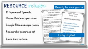 Figures of Speech Digital Escape Room - PowerPoint and Google Slides ...