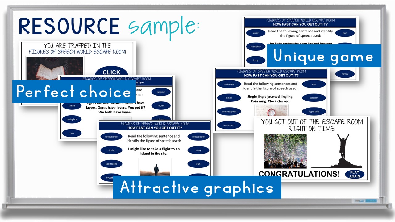 Figures of Speech Digital Escape Room - PowerPoint and Google Slides ...