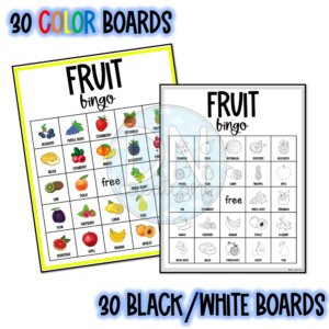 Fruit Bingo Game l Learn Names of Fruit Activity l Fruit Game | Made By ...