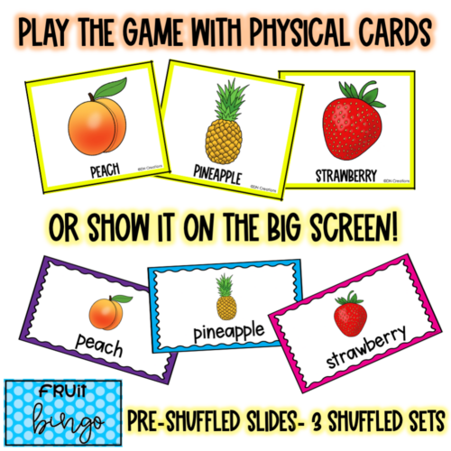 Fruit Bingo Game l Learn Names of Fruit Activity l Fruit Game | Made By ...