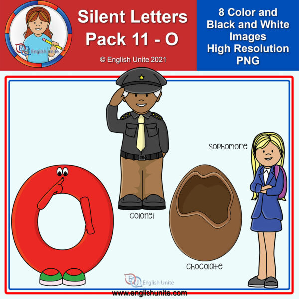 Clip Art - Silent Letters Pack 11 (O) | Made By Teachers