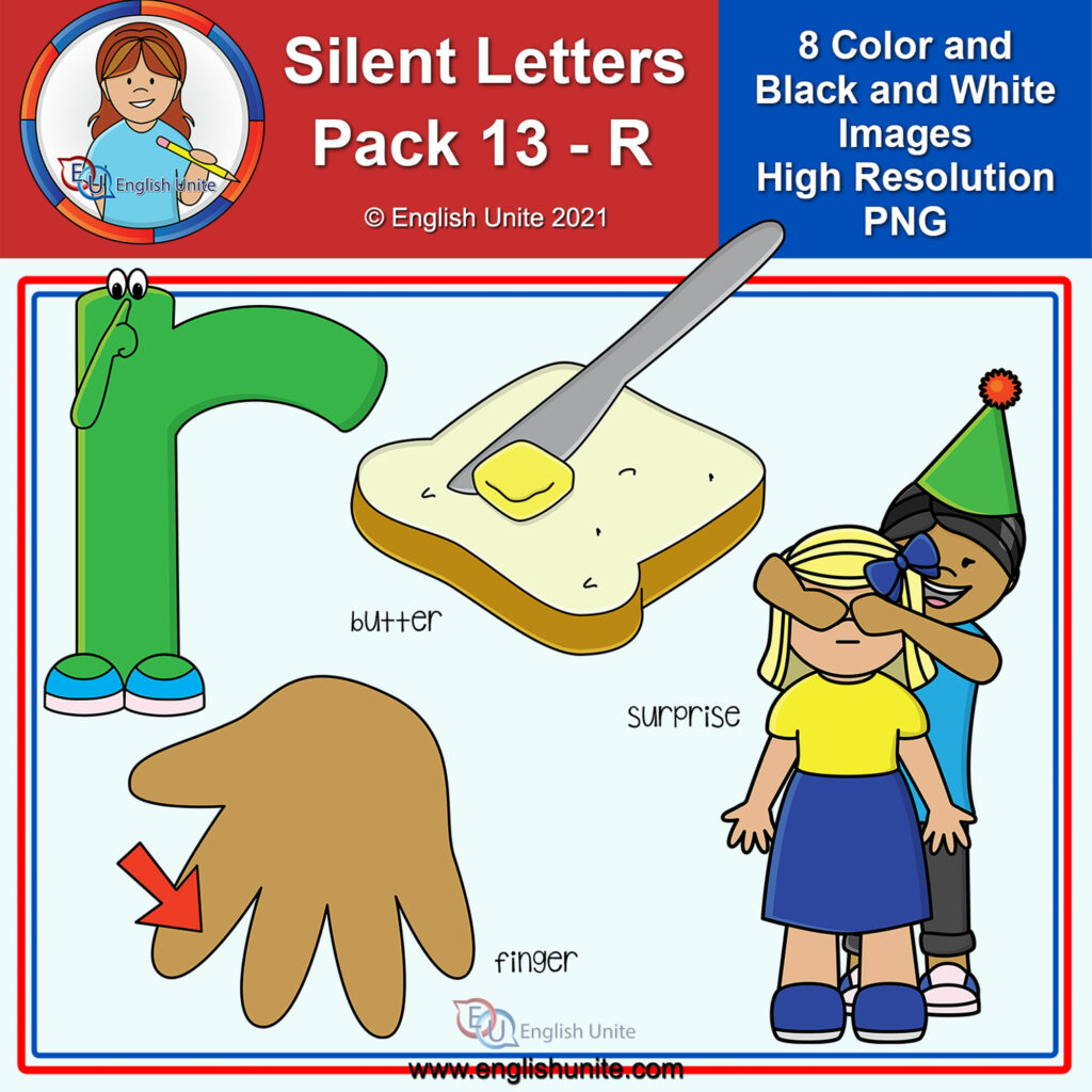 Clip Art - Silent Letters Pack 15 (T) | Made By Teachers