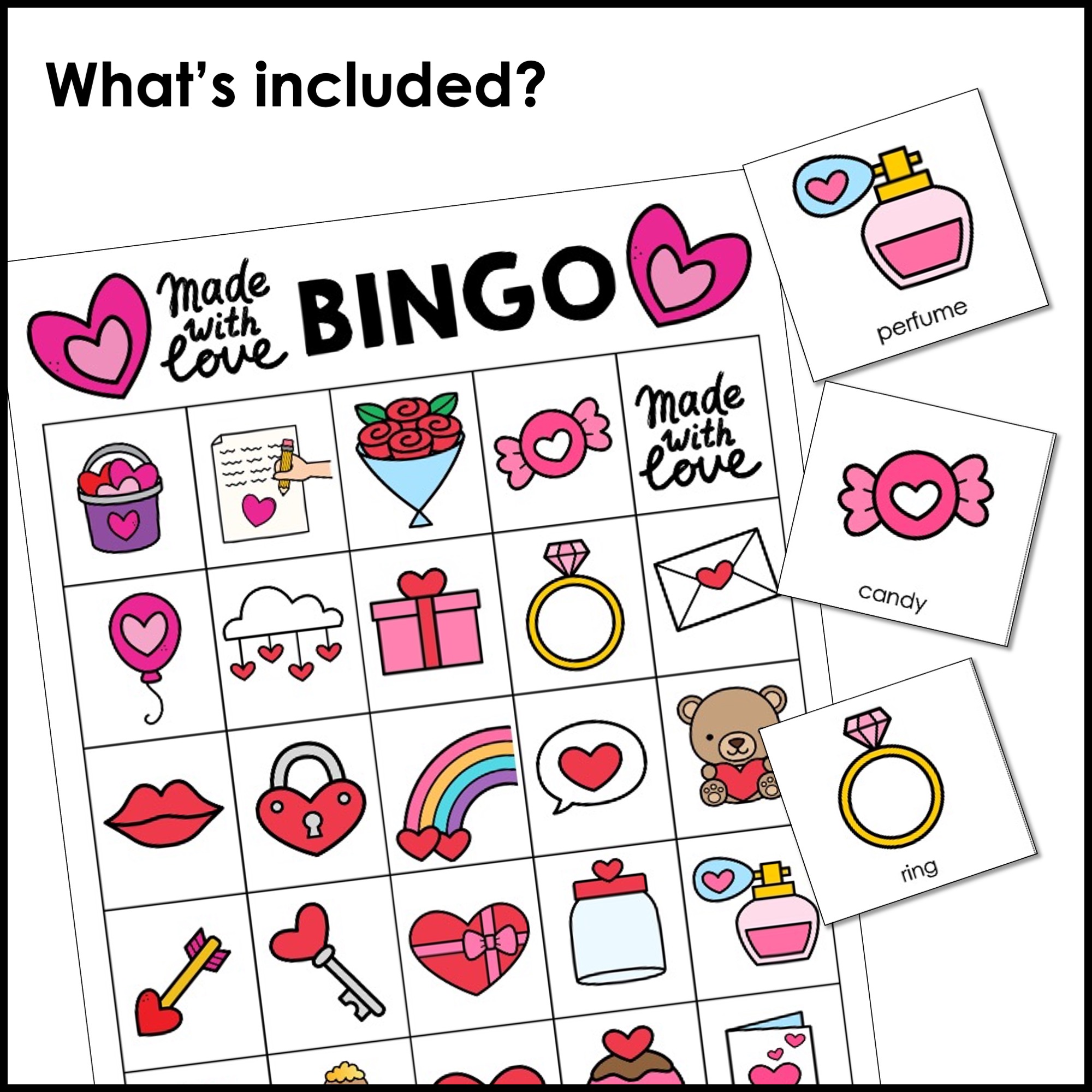 Valentine's Day Bingo - Vocabulary Building Party Game | Made By Teachers