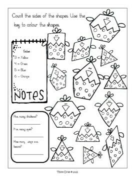 Geometry Shapes Worksheet | Spring Easter Chickens | Made By Teachers