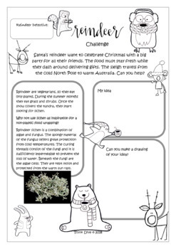 Festive Reindeer Challenge | PBL Resource Biomimicry Design Inspired by ...