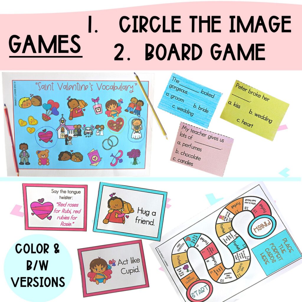 ESL|ESOL| Saint Valentine's Day | Vocabulary | BOOM Cards | Worksheets ...