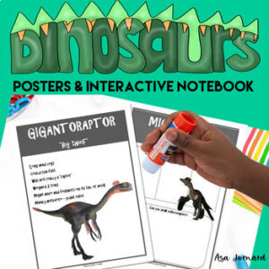 Dinosaurs Posters | Interactive Notebook Project Based Learning | Made ...