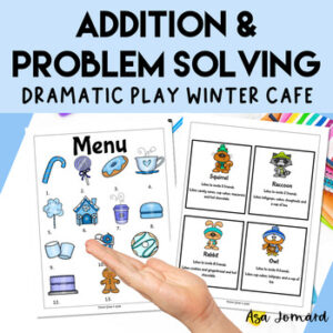 Addition Problem Solving | Dramatic Play Winter Cafe | Made By Teachers