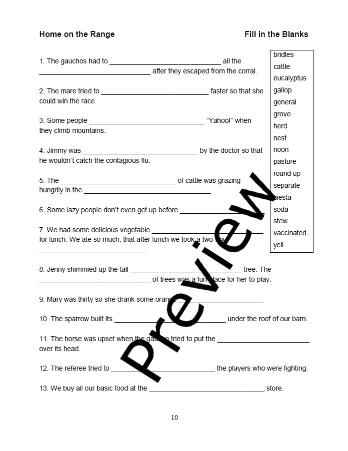 Vocabulary Builder Fill in the Blanks worksheets Level 3 | Made By Teachers