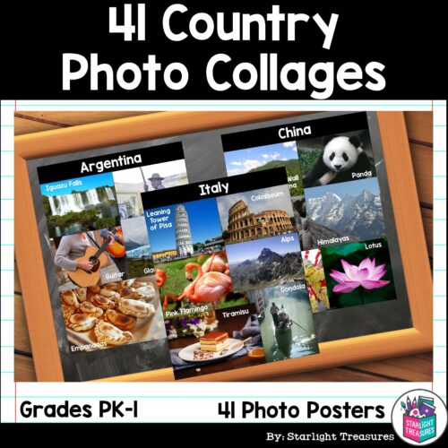 Country Photo Collage Posters - Countries Around the World | Made By ...